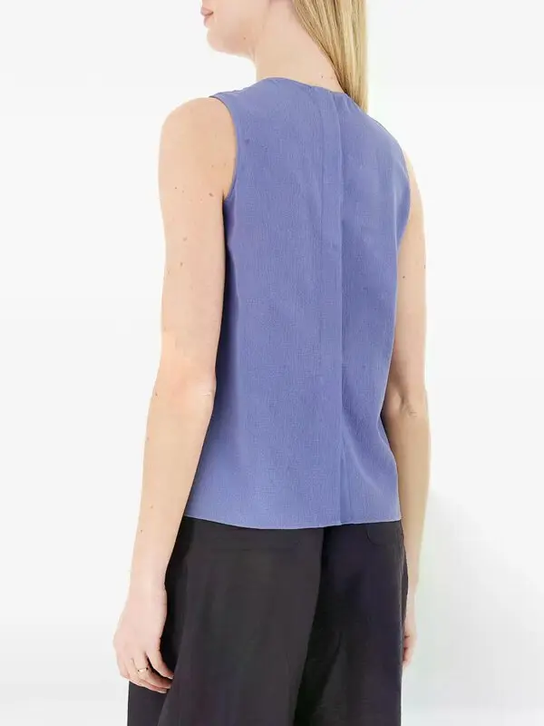 Emporio Armani Button-back Sleeveless Top