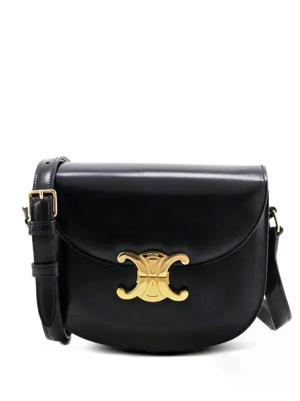 Celine Triomphe Besace Cléa Shoulder Bag - Black