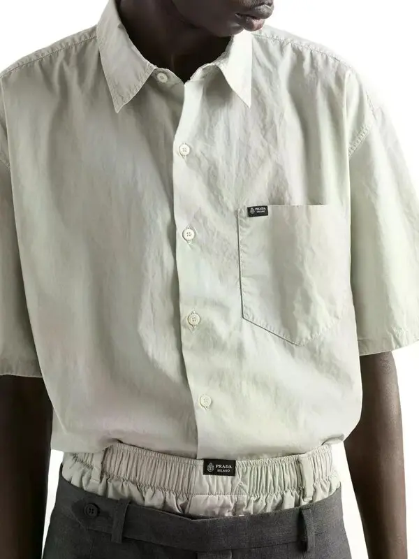 Prada Short-sleeved Cotton Shirt