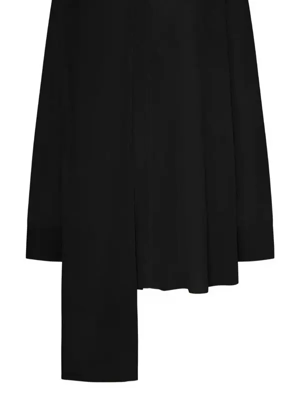 TOTEME Draped Scarf Blouse - Black