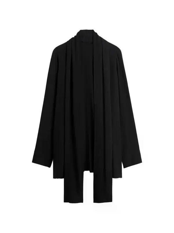 TOTEME Draped Scarf Blouse - Black