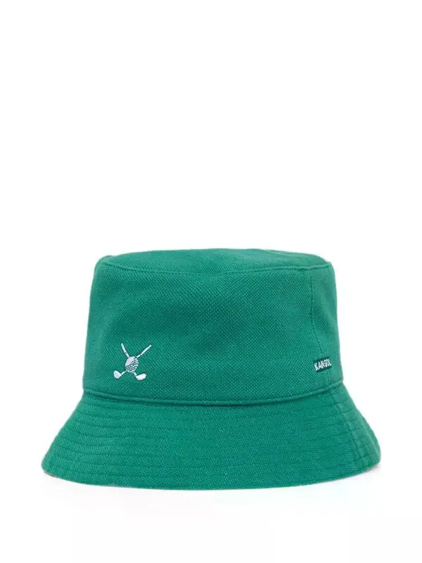 KANGOL Reversible Logo-embroidered Bucket Hat