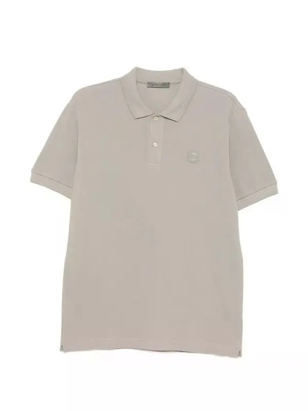 Corneliani Logo-patch Polo Shirt - Neutrals
