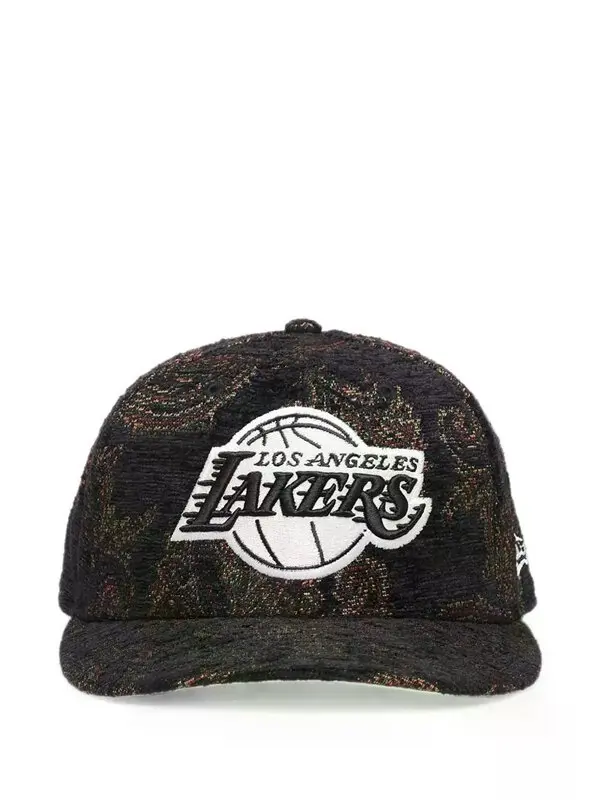 New Era 59fifty Fitted Jacquard Chenille La Lakers Nba Jacquard Cap - Black