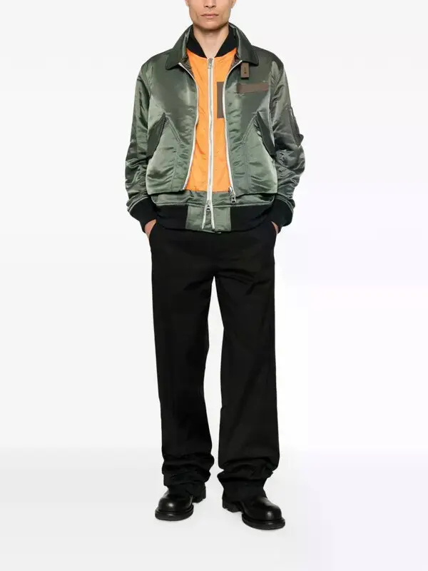 Sacai Layered Zip-fastening Jacket