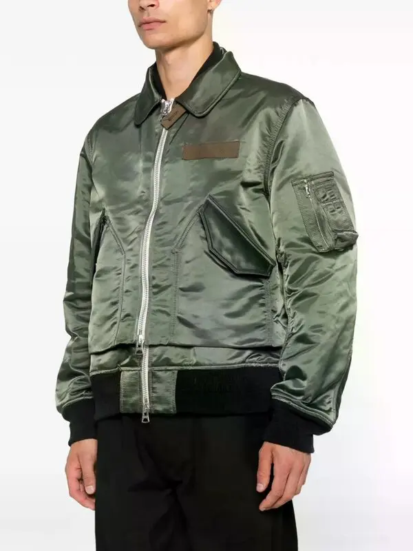 Sacai Layered Zip-fastening Jacket