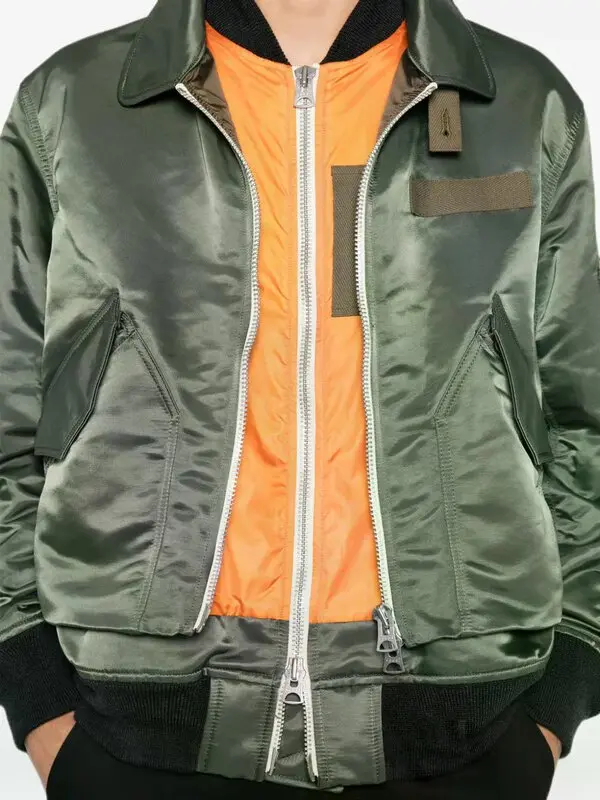Sacai Layered Zip-fastening Jacket