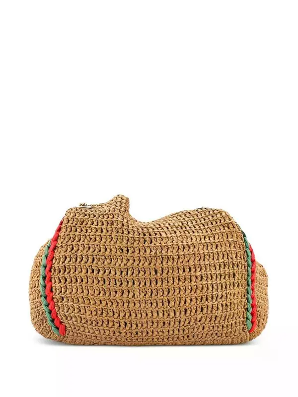 Gucci Gg Marmont Raffia Large Tote Bag