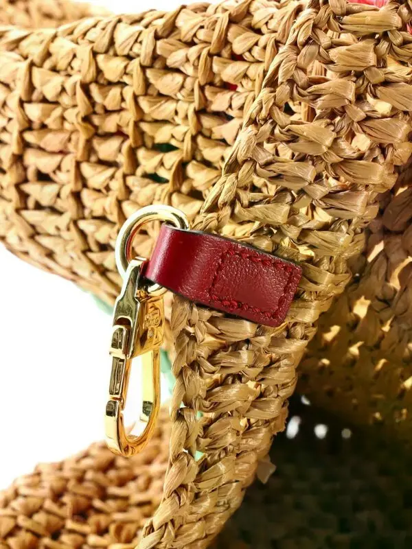 Gucci Gg Marmont Raffia Large Tote Bag