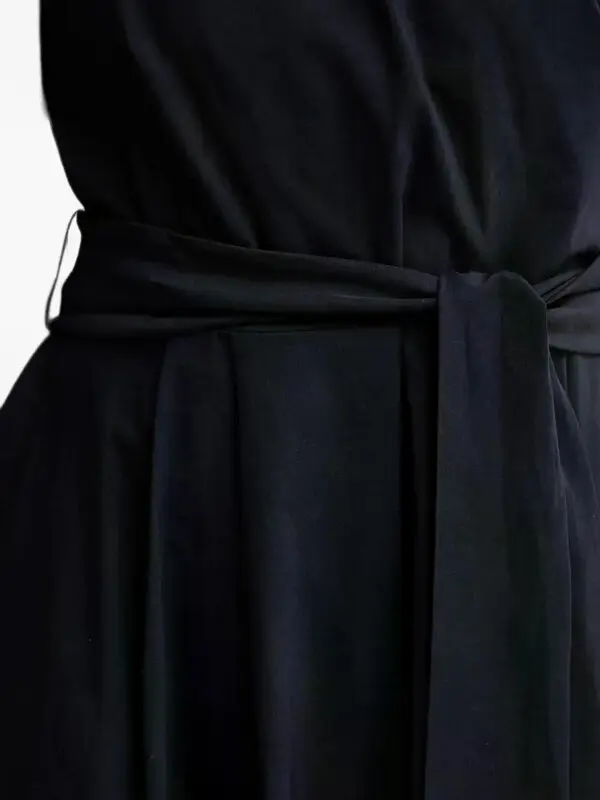 Joseph Ribkoff Sleeveless V-neck Belted Midi Dress
