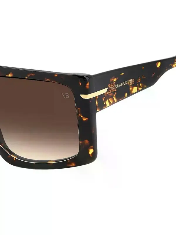 Victoria Beckham Tortoiseshell-effect Square-frame Sunglasses