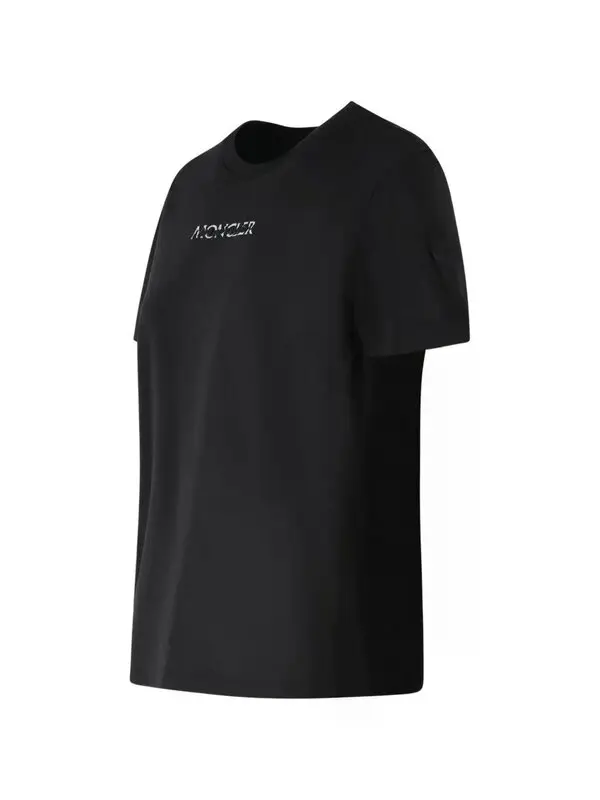 Moncler Logo Embroidered Patch Detail T-shirt