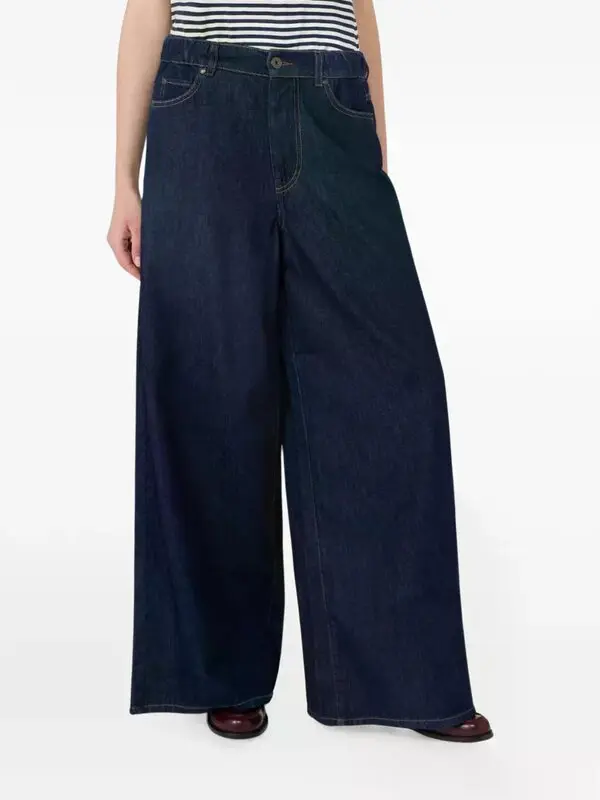 Max Mara Wide-leg Cotton Jeans