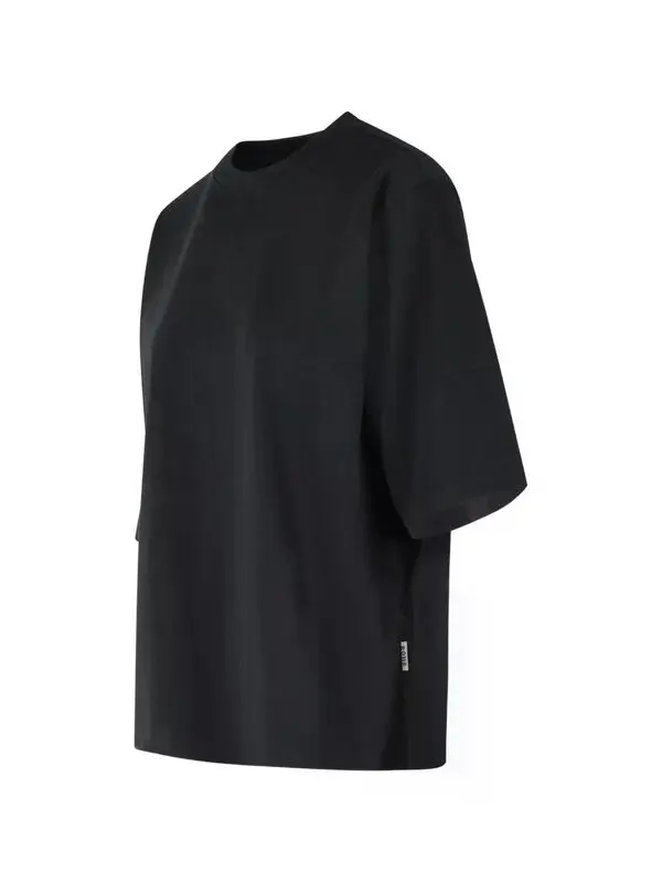 RÓHE Oversized Logo Tag T-shirt - Black