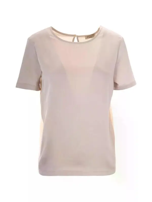 Max Mara Cream White Keyhole Detail Blouse - Neutrals