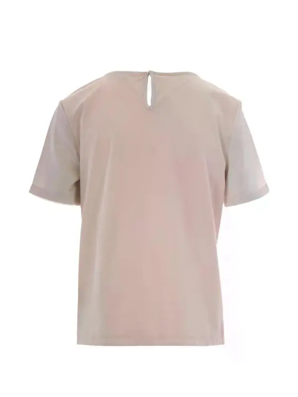 Max Mara Cream White Keyhole Detail Blouse