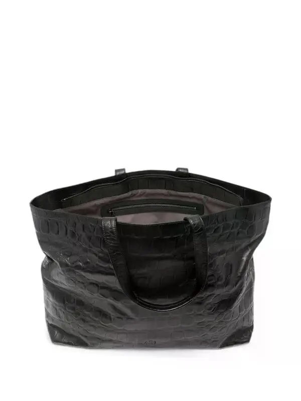 AUTENTICA 504 Croc-effect Leather Shoulder Bag