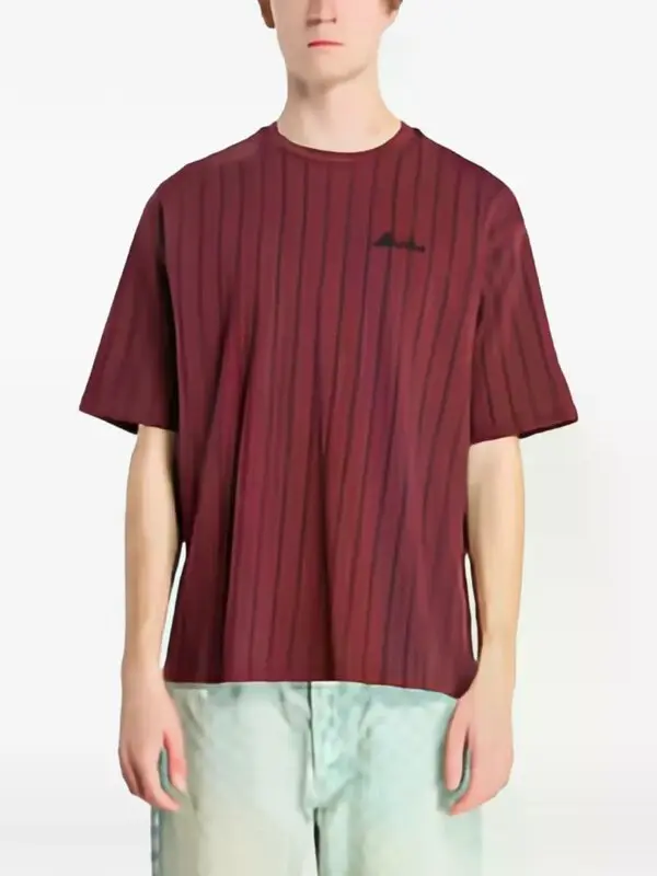 New Era Pinstripe Pattern T-shirt