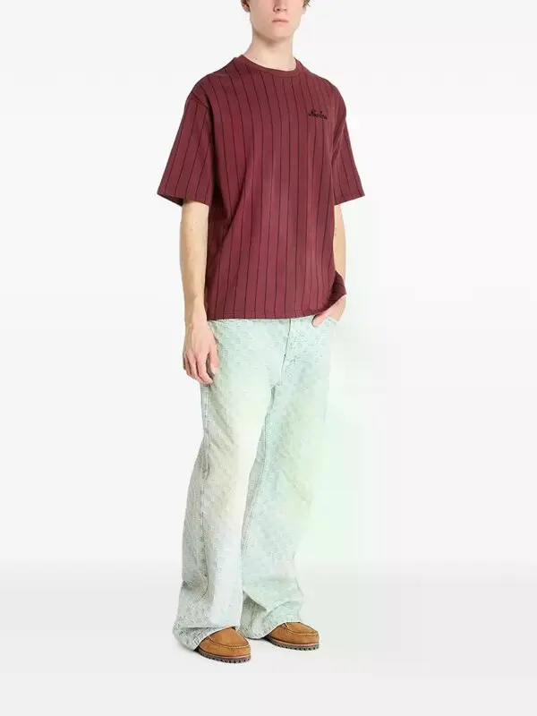 New Era Pinstripe Pattern T-shirt