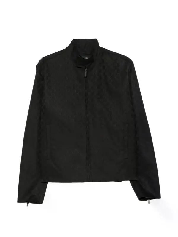 Gucci Gg Monogram Zip-up Jacket