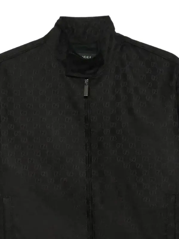 Gucci Gg Monogram Zip-up Jacket