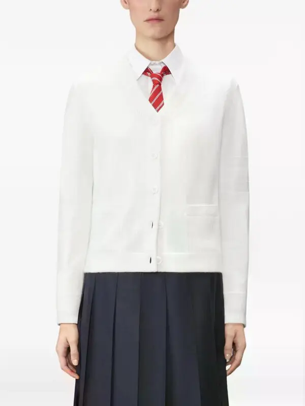 Thom Browne Wool 4-bar Trompe L'oeil Cardigan