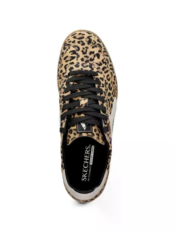 Sketchers Leopard Print Lace-up Sneakers - Neutrals