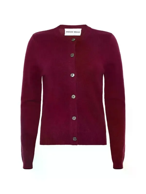 EMERSON RENALDI Burgundy Knitted Cardigan - Red