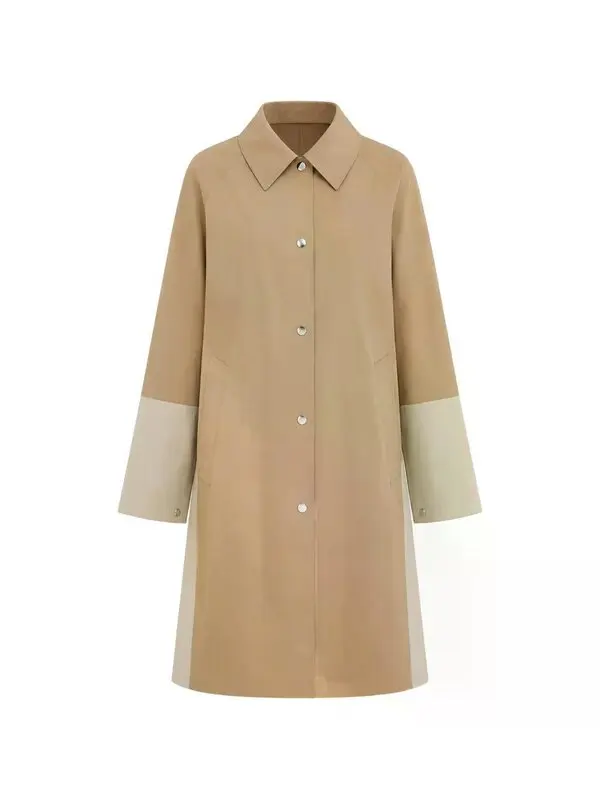 OOF WEAR Colour-block Panelled Coat - Neutrals