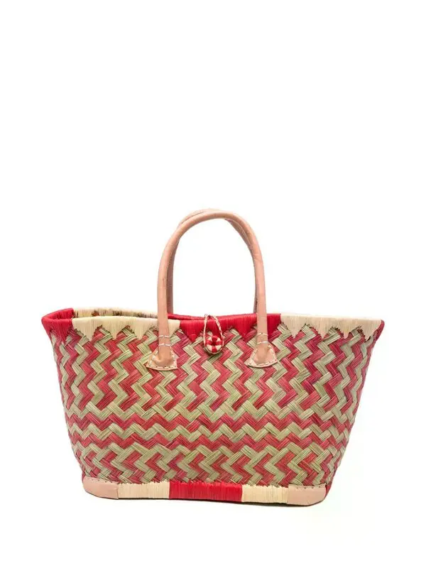 THE NINA STUDIO Clotilde Woven-design Tote Bag - Neutrals