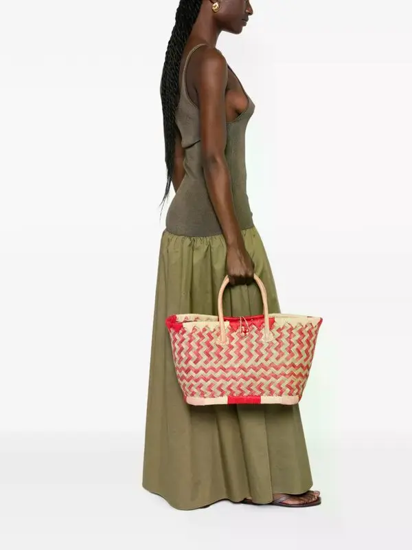 THE NINA STUDIO Clotilde Woven-design Tote Bag
