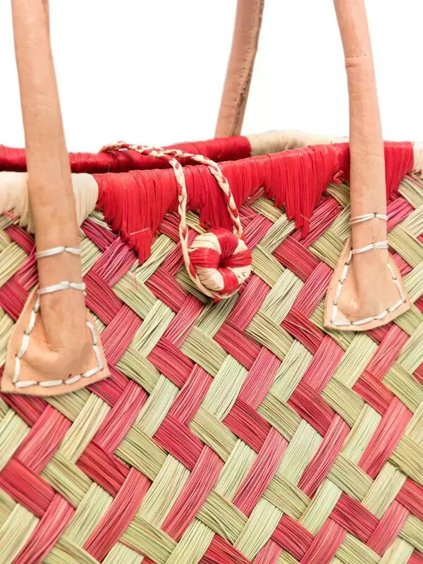 THE NINA STUDIO Clotilde Woven-design Tote Bag