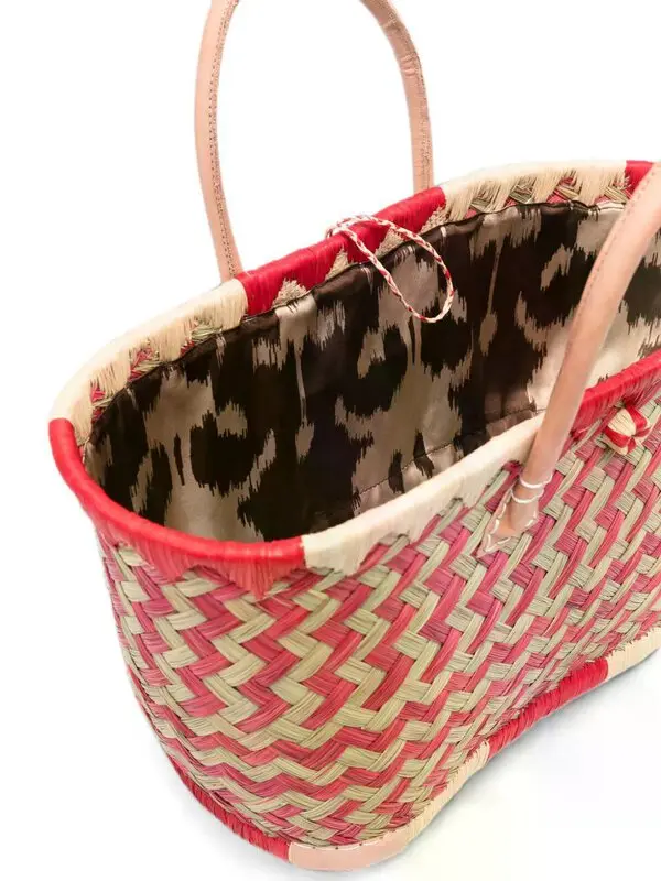 THE NINA STUDIO Clotilde Woven-design Tote Bag