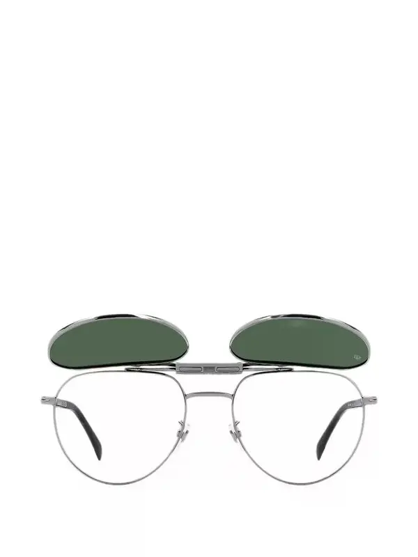 DB EYEWEAR BY DAVID BECKHAM Pilot Frame Clip-on Sunglasses