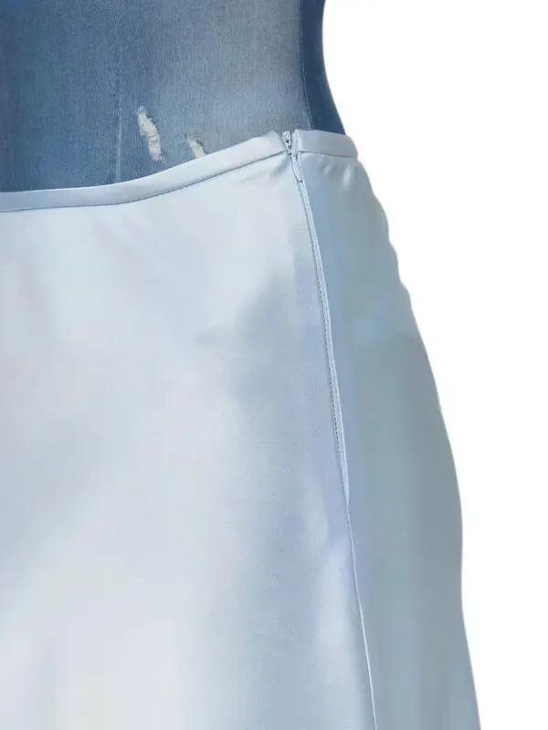 ATU BODY COUTURE Satin Maxi Skirt - Blue