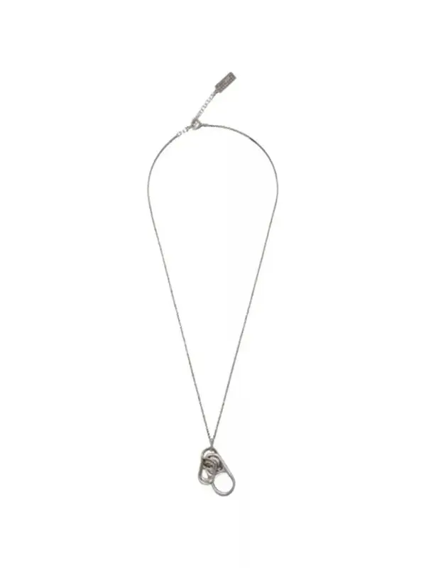 MAISON MARGIELA Tone Pull-tab Pendant Necklace - Silver