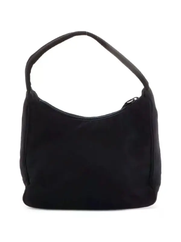 Prada Tessuto Mini Hobo Bag - Black