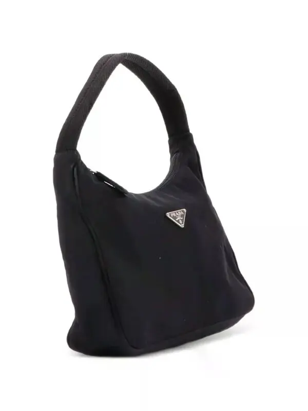 Prada Tessuto Mini Hobo Bag - Black