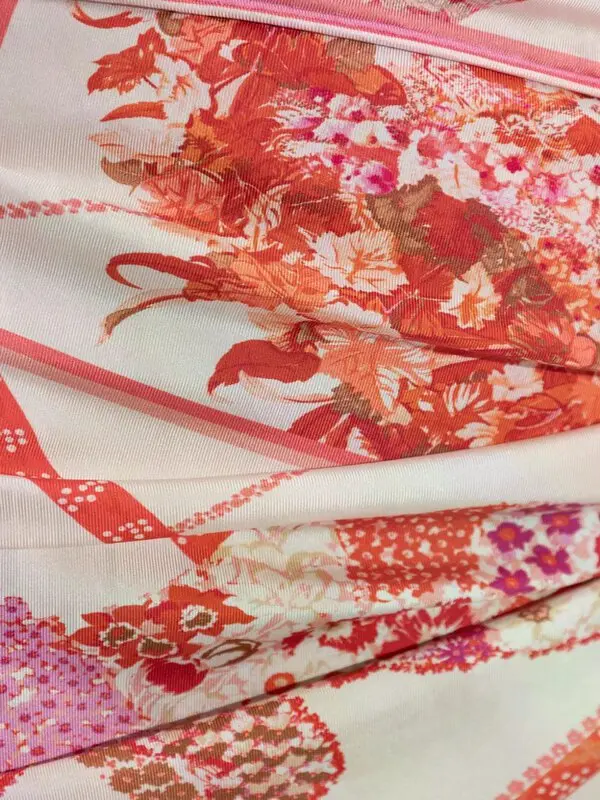 FERRAGAMO Graphic-print Silk Pareo - Neutrals