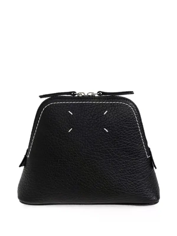 MAISON MARGIELA 5ac Grained Leather Wash Bag - Black