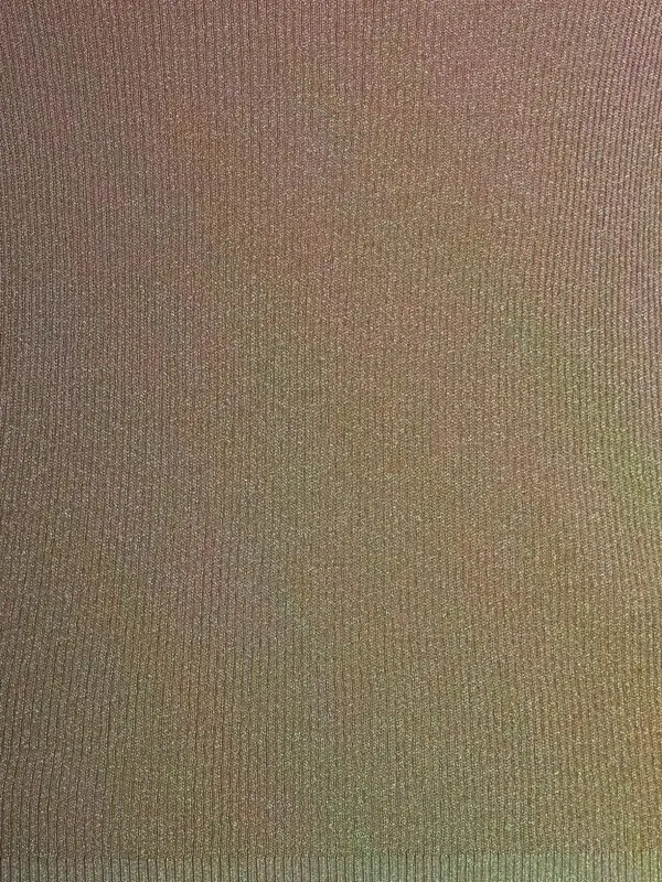 Max Mara Ribbed-knit Metallic-thread T-shirt - Neutrals