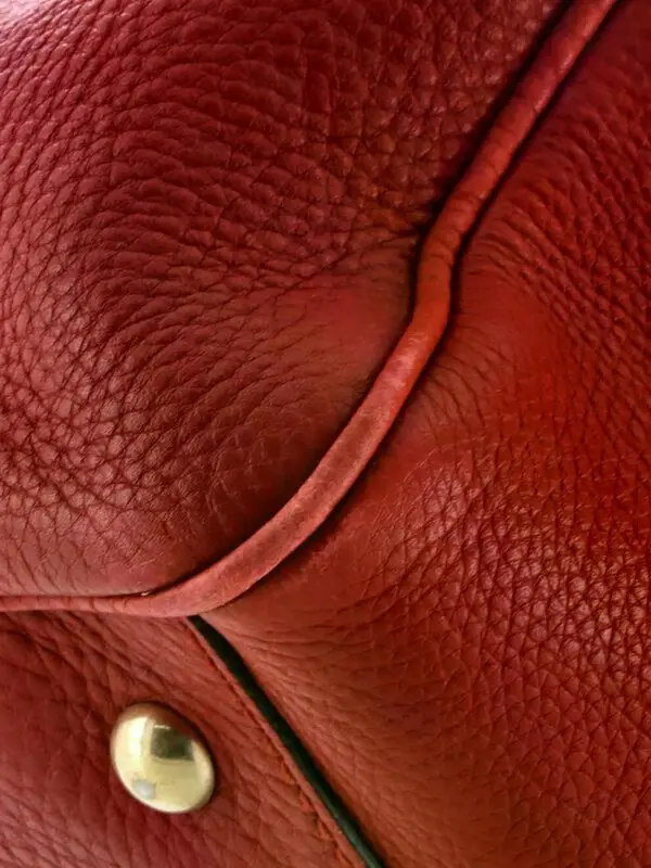 Gucci Bamboo Shopper Leather Medium Tote Bag - Red