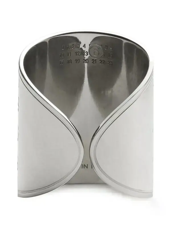 MAISON MARGIELA Palladium Sticker Band Ring