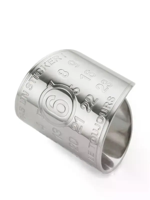 MAISON MARGIELA Palladium Sticker Band Ring