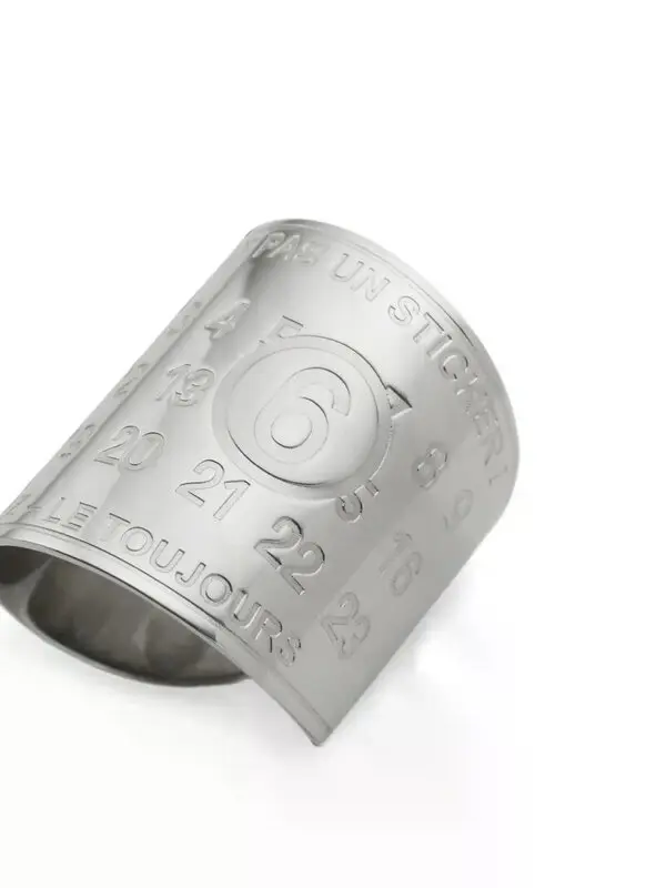 MAISON MARGIELA Palladium Sticker Band Ring
