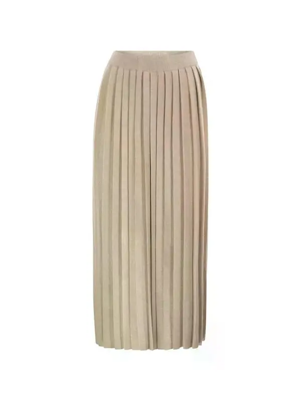 Fabiana Filippi Pleated Knitted Midi Skirt