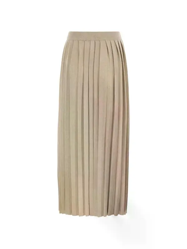 Fabiana Filippi Pleated Knitted Midi Skirt
