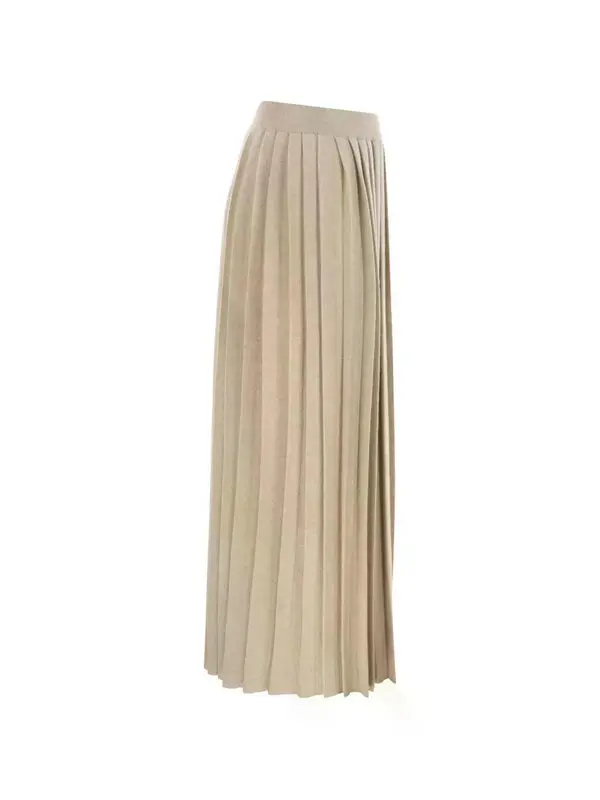 Fabiana Filippi Pleated Knitted Midi Skirt