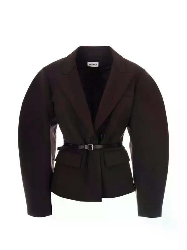 P.a.r.o.s.h Belted Puff-sleeve Jacket