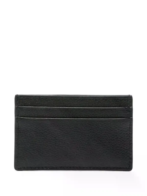 Alexander McQueen Graffiti Pebbled-leather Cardholder
